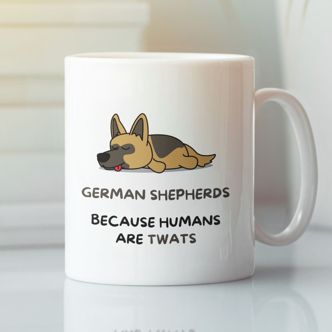 Funny German Shepherd Coffee Gift Mug - Dog Mum Mug - Dog Dad Mug ...
