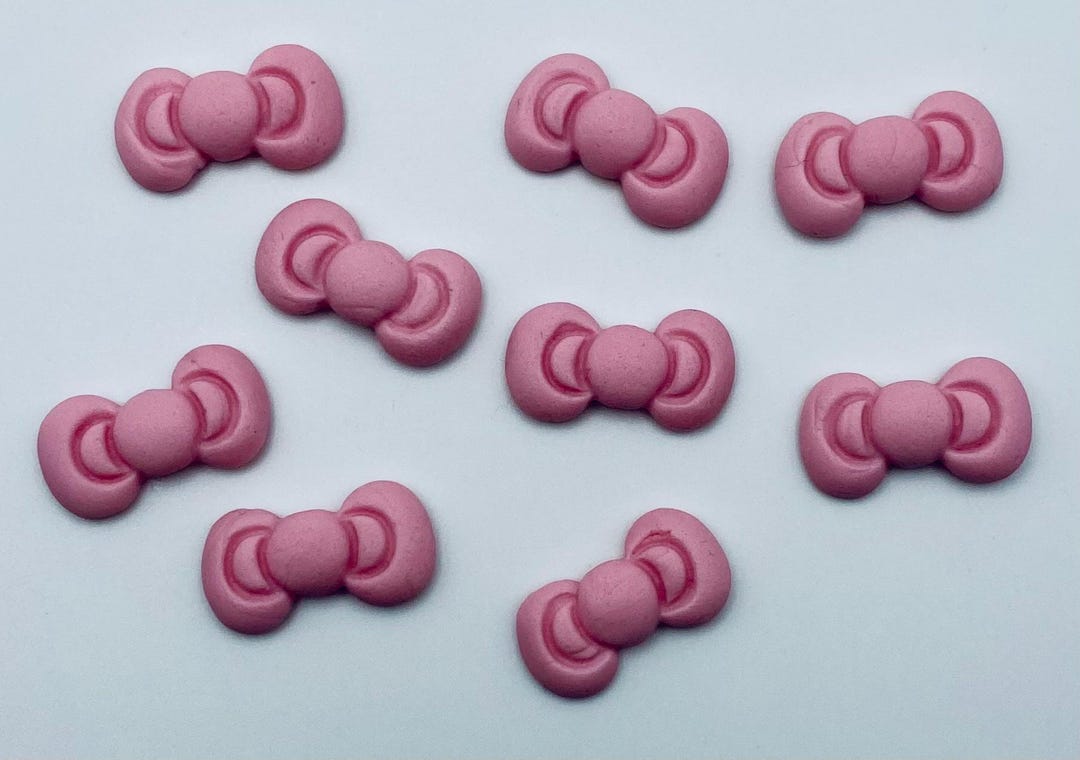 12pc. Fondant Edible Bows, Fondant Cupcake Decorations, Baby Shower ...