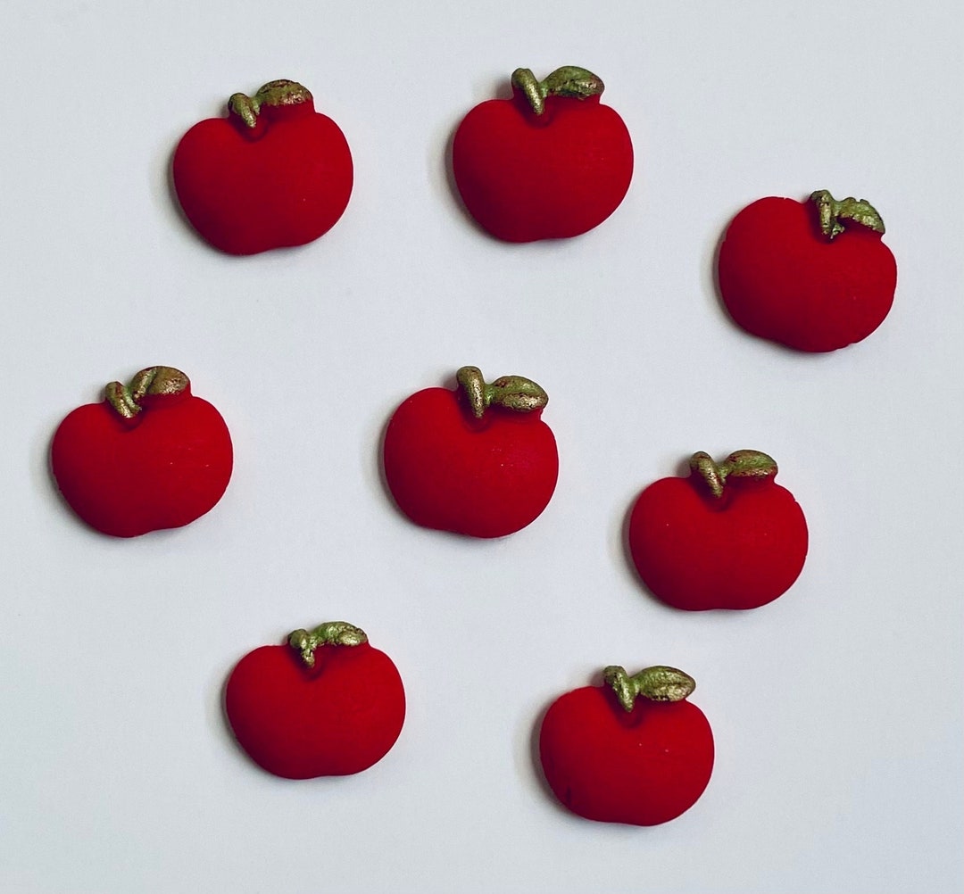 12pc. Fruit Fondant Cake Topper, Fondant Cakes Decoration, Apple Cake ...