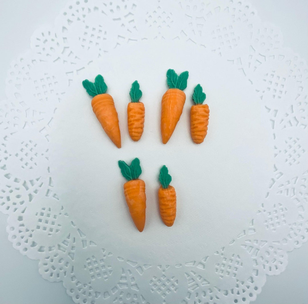 Fondant Carrots Cake Topper/ Farm Cake Topper/ Vegetable Cake Topper ...