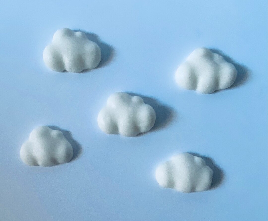 3D Fondant Clouds, Edible Decoration Toppers. - Etsy