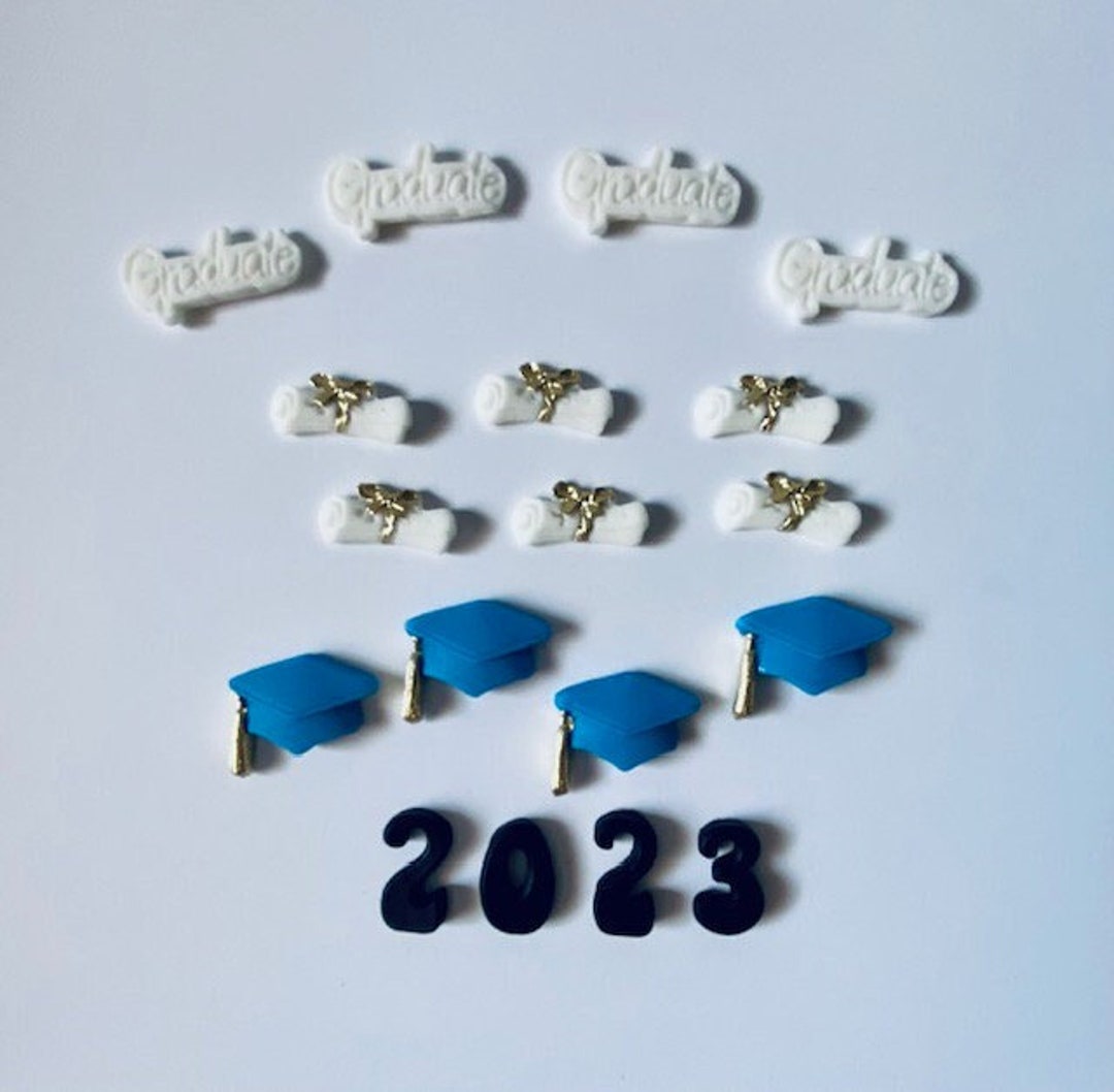 Fondant Graduation Cake Topper/graduate Cap Topper/congratulations Cake ...