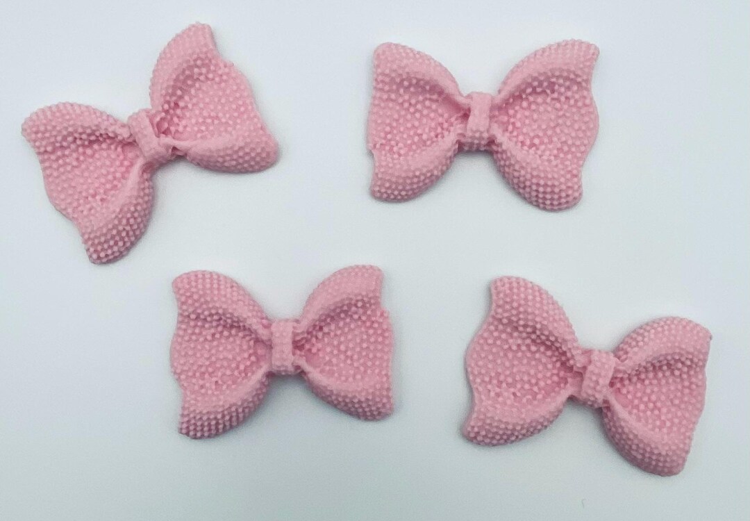 12pc. Fondant Edible Bows, Fondant Cupcake Decorations, Baby Shower ...