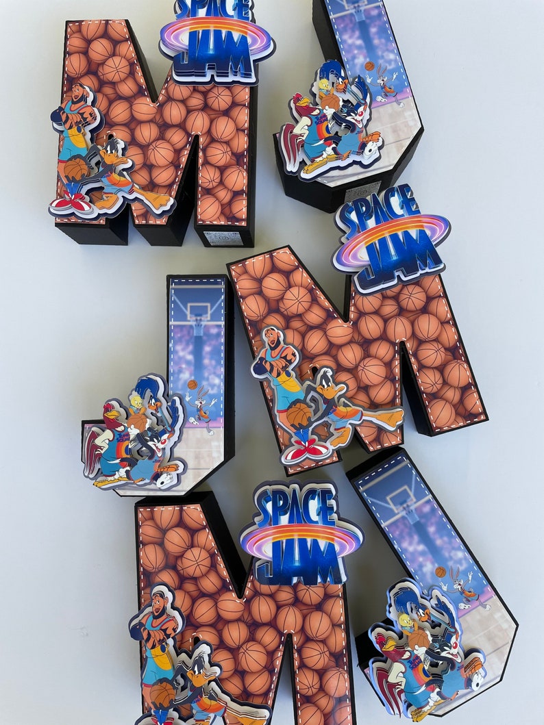 Space Jam INSPIRED 3D Letters Space Jam Birthday Space Jam - Etsy