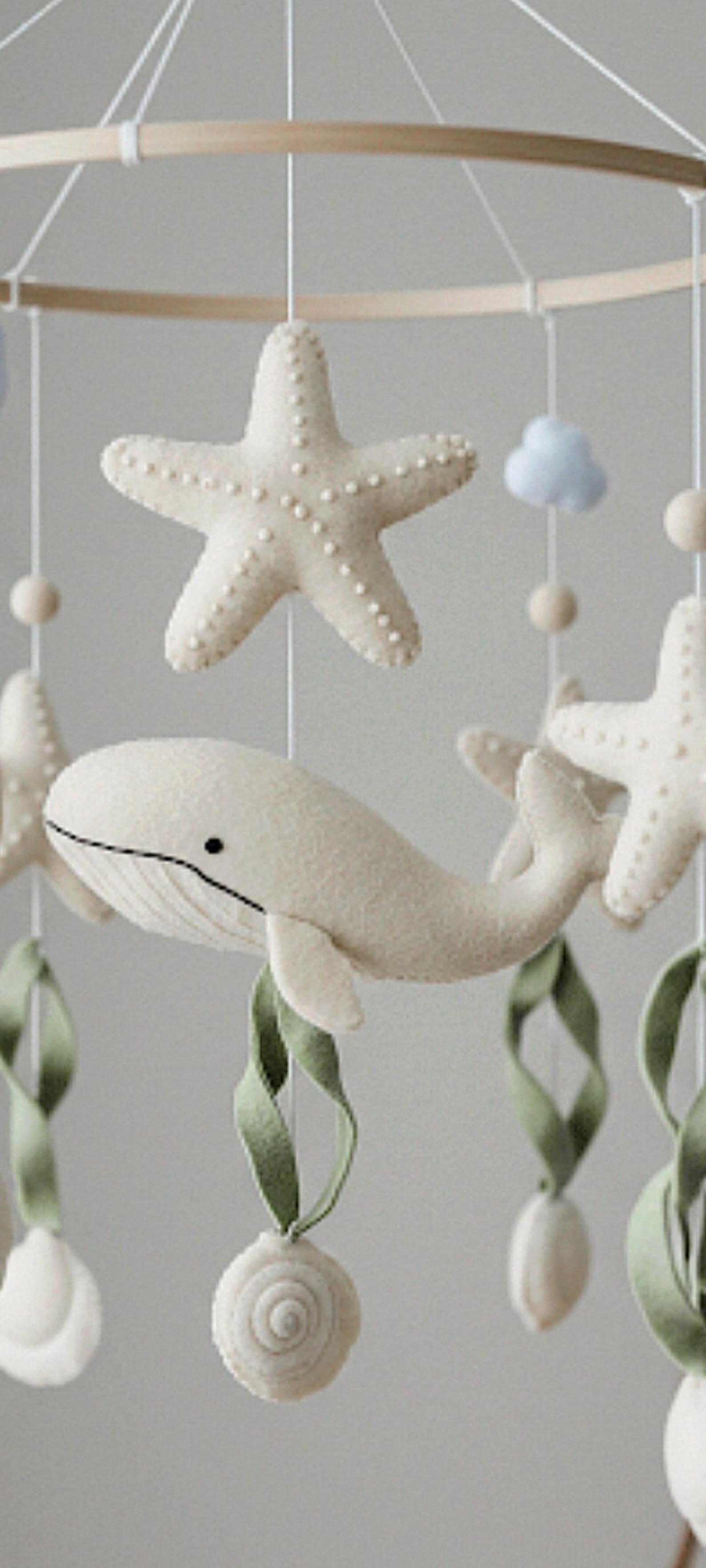 Ocean Baby Mobile Whale Neutral Sea Creature Mobile Under the Sea Ocean ...