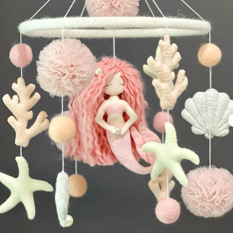 Mermaid Baby Mobile - Etsy