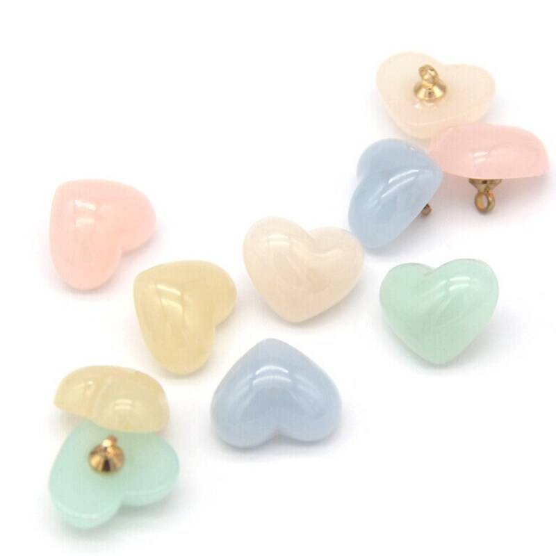 Heart Shape Buttons - Etsy