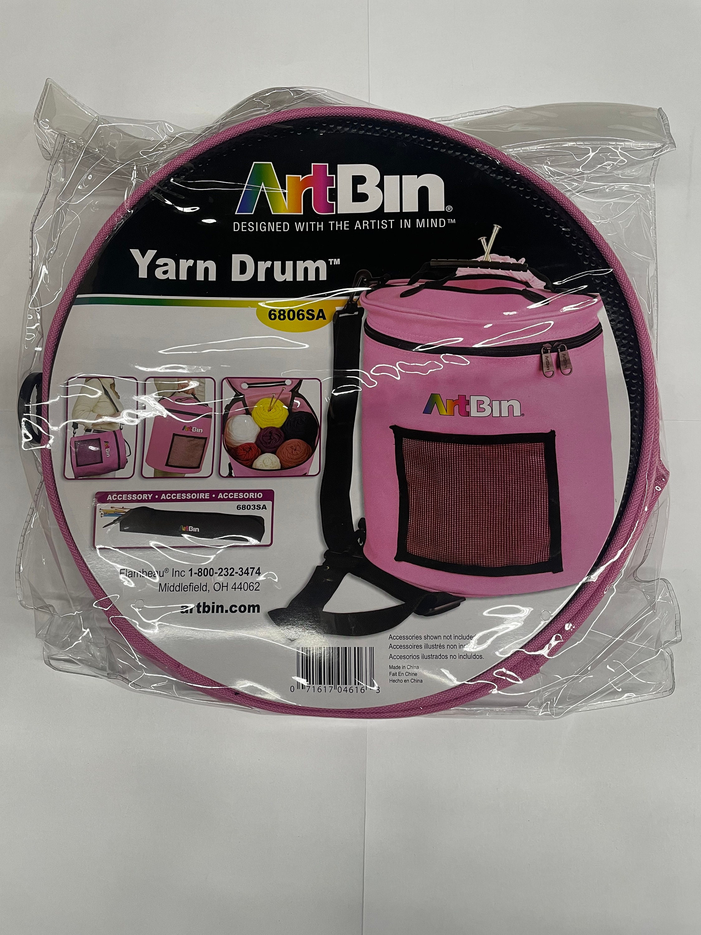 Artbin Yarn Drum Canvas Tote Bag Pink - Etsy