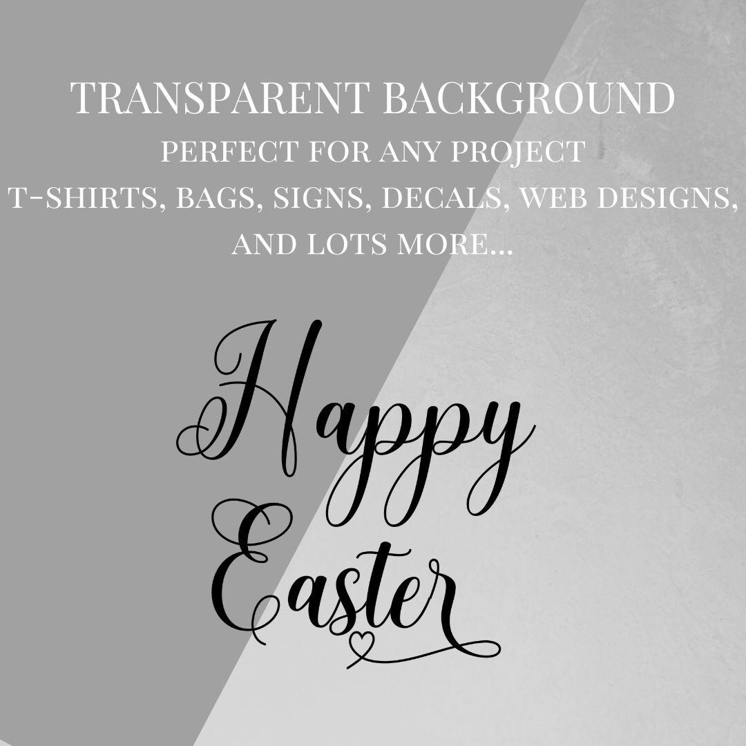 Happy Easter Script SVG, PNG, JPG and Pdf Instant Digital Download Cut ...