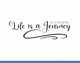 Life is a Journey Travel SVG, PNG, Cricut Design, Silhouette - Etsy