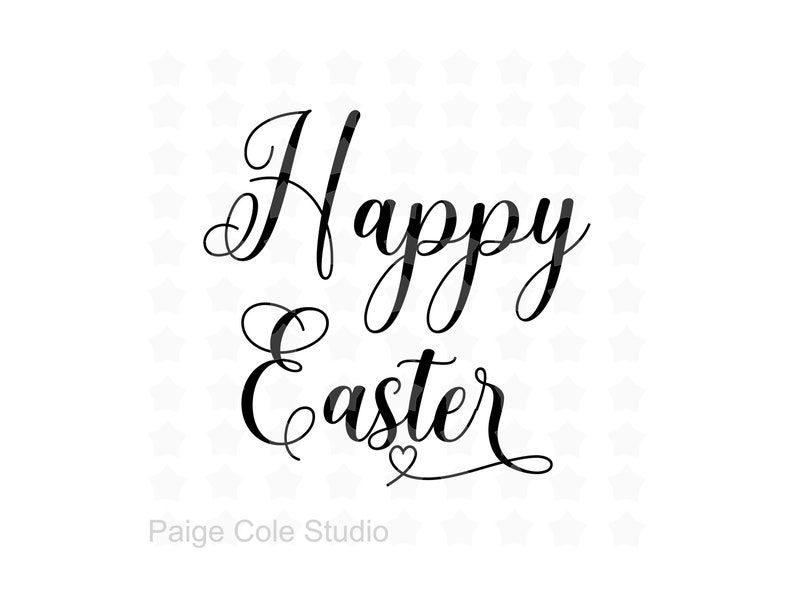 Happy Easter Script SVG, PNG, JPG and Pdf Instant Digital Download Cut ...