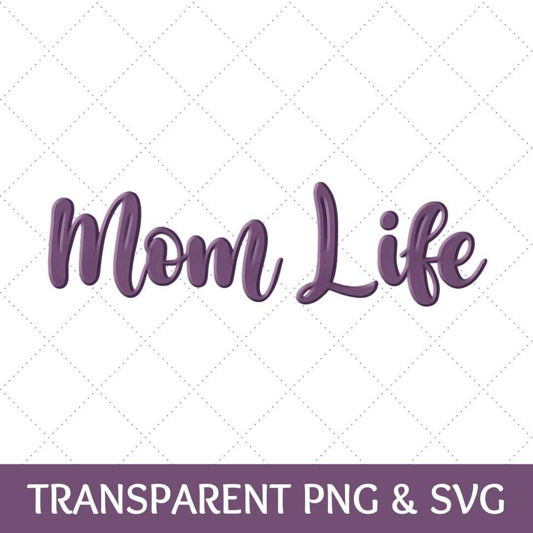 Purple Mom Life SVG | Mom PNG - Etsy