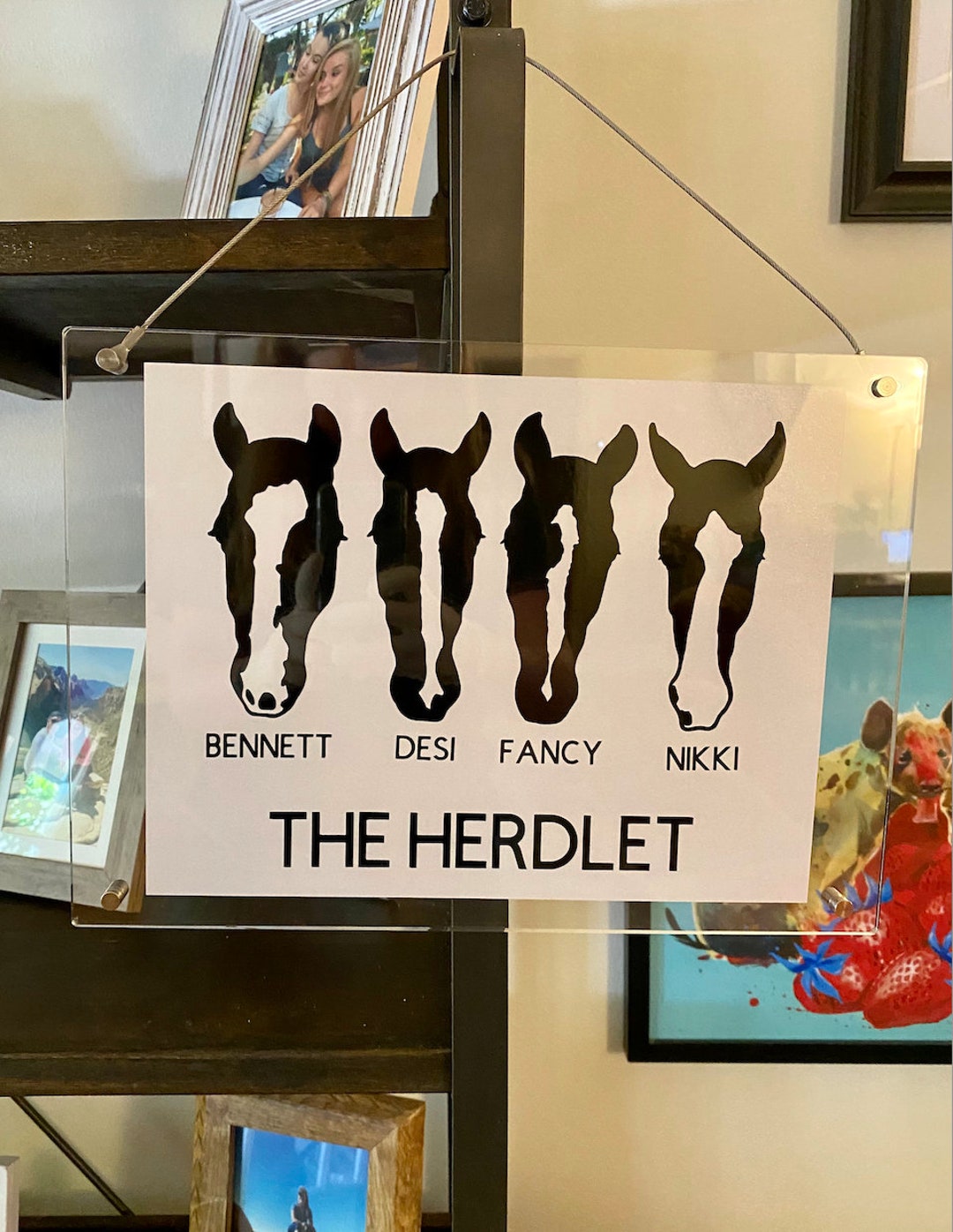 Custom Horse Acrylic Sign - Etsy