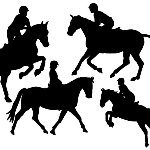 Custom Horse and Rider Stickers - Etsy
