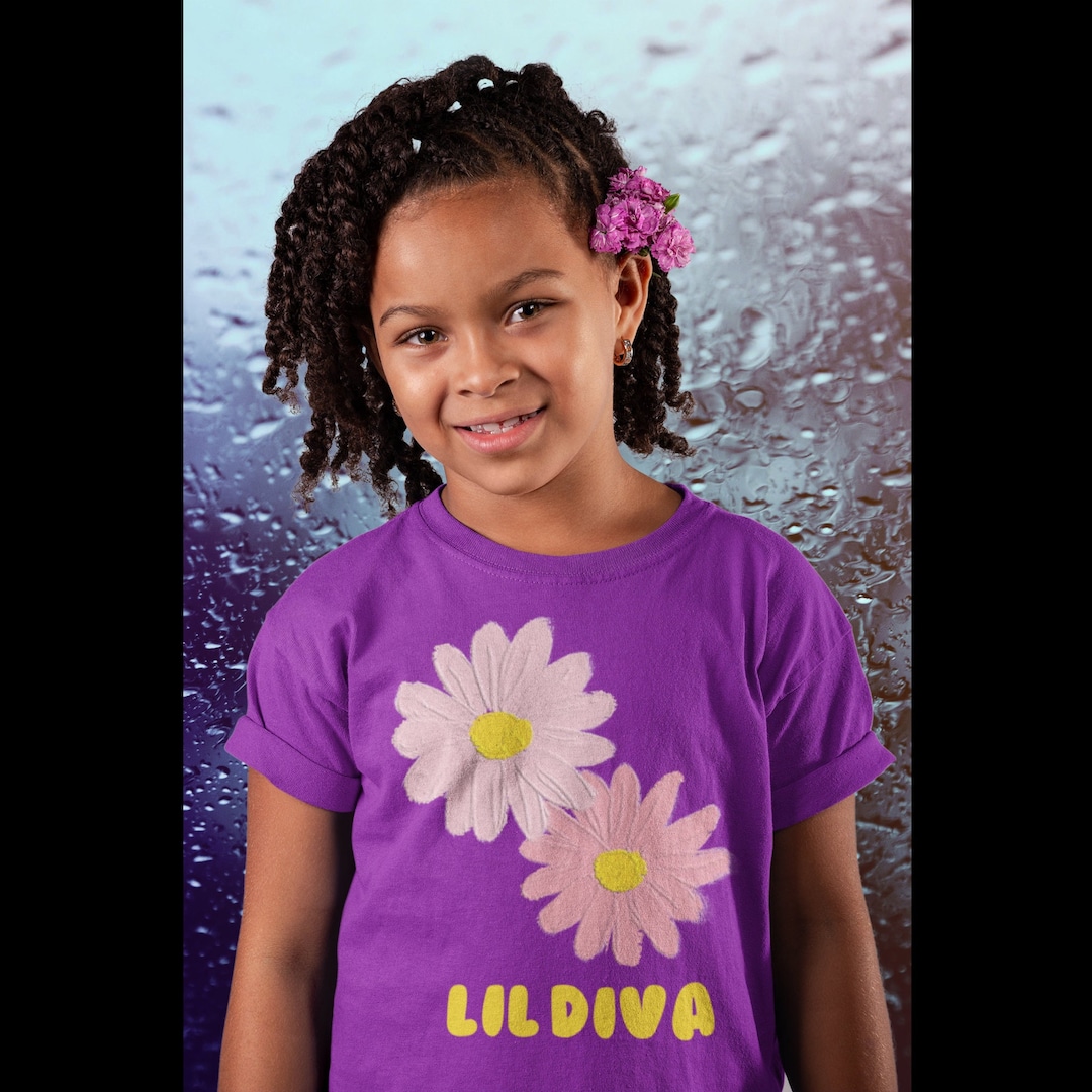 LIL DIVA Kids Regular Fit Tee - Etsy