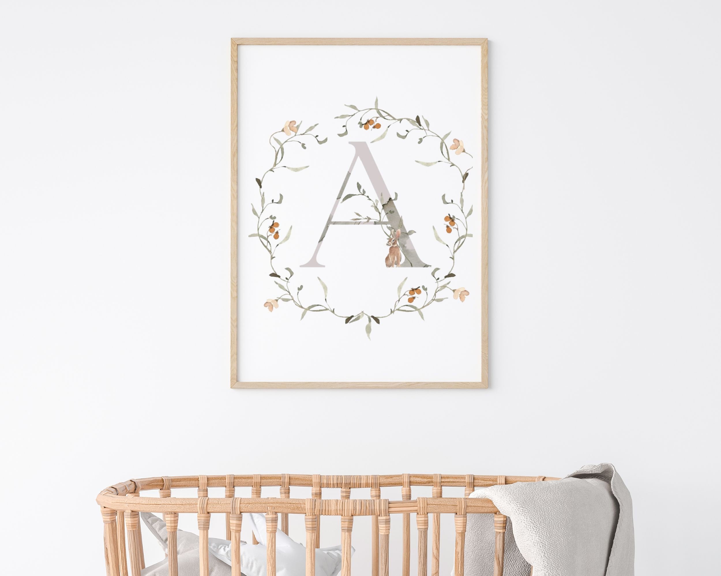 Letter Printable Poster, Nursery Letter Print, Nursery Letter Decor ...
