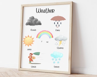 Boho Weather Chart - Etsy