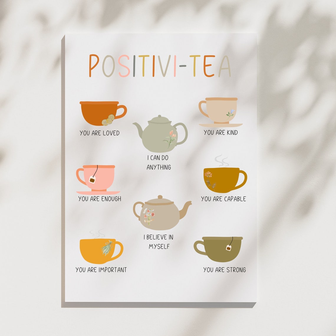 Positivi-tea, Learning Posters, Classroom Décor Elementary, Classroom ...