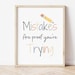 Mistakes Poster, Classroom Décor Elementary, Classroom Décor Sign, Boho ...