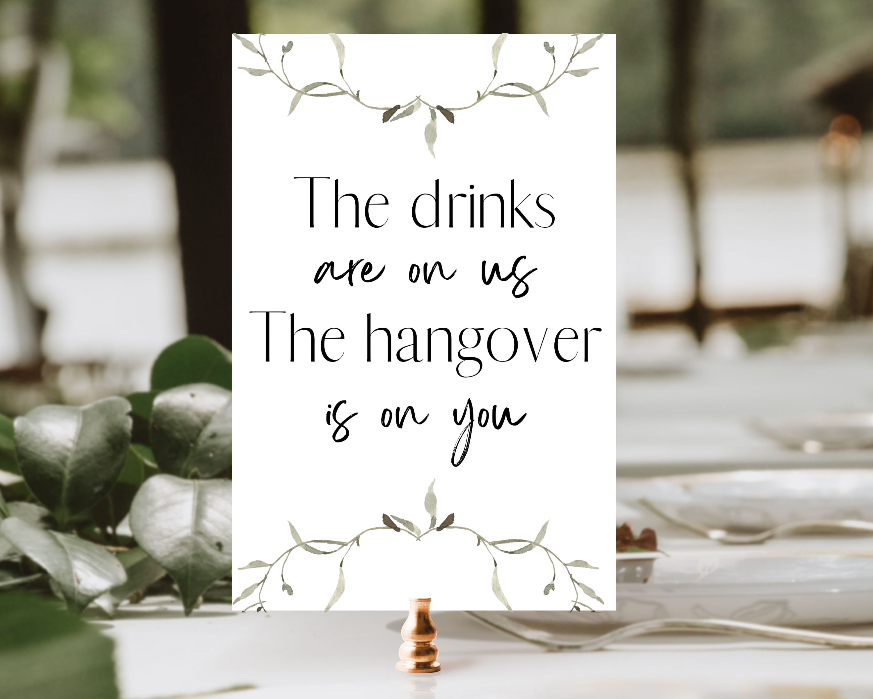 Wedding Drink Sign, Drink Sign Wedding, Wedding Drink Menu, Table Decor ...