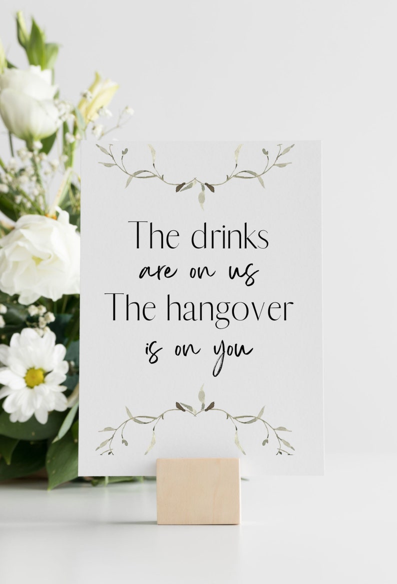 Wedding Drink Sign, Drink Sign Wedding, Wedding Drink Menu, Table Decor ...