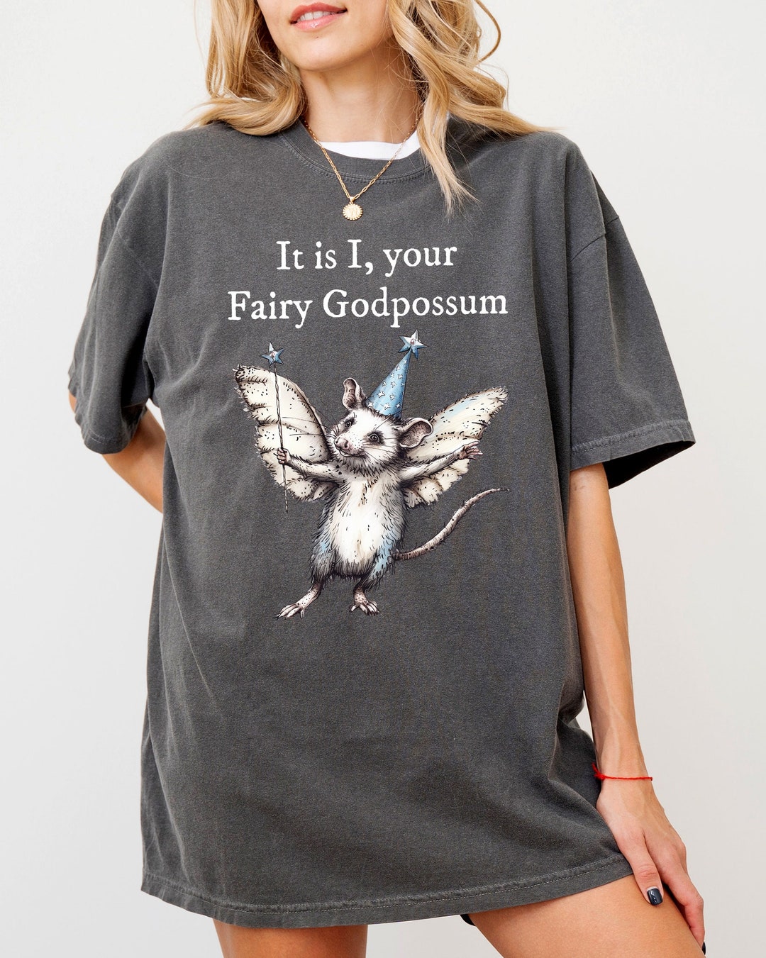 Fairy Godpossum Comfort Colors T-shirt, Funny Opossum Meme Shirt - Etsy