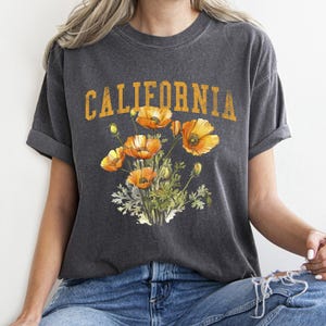 California State Flower Comfort Colors Tshirt, Flower Tee, Botanical ...