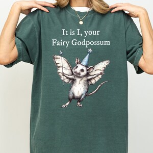 Fairy Godpossum Comfort Colors T-shirt, Funny Opossum Meme Shirt - Etsy