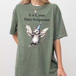 Fairy Godpossum Comfort Colors T-shirt, Funny Opossum Meme Shirt - Etsy