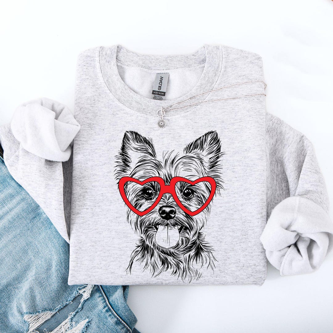 Yorkie, Yorkshire Terrier, Pet, Dog Breed, Valentine's Sweatshirt ...
