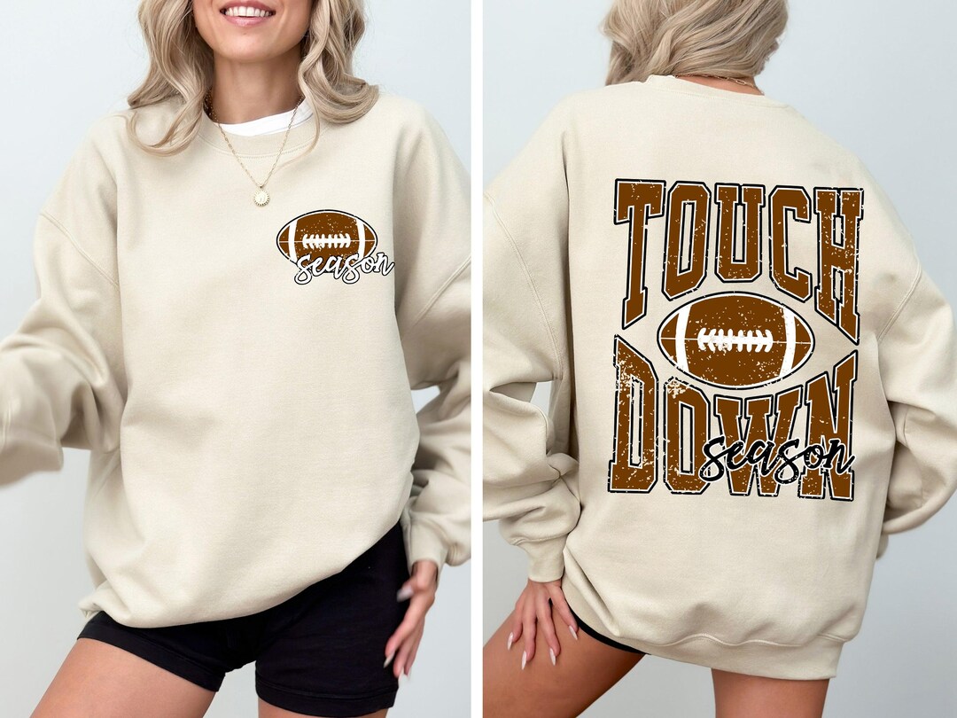 Touchdown Season Football Sweatshirt, Game Day Crew Neck - Etsy