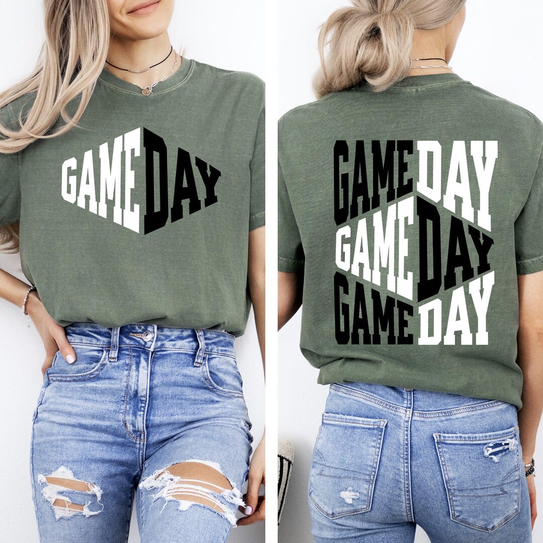 Game Day Comfort Colors T-shirt, Football Cheer Tee - Etsy