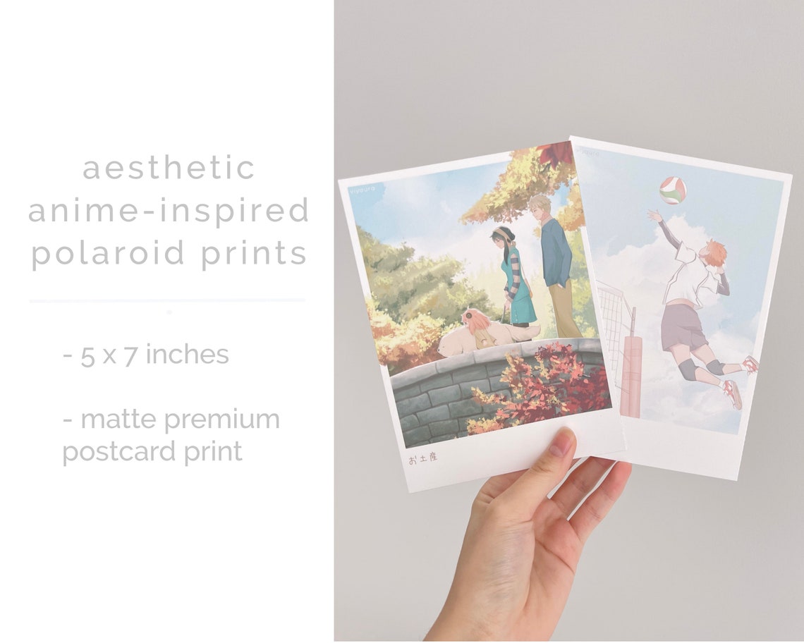 Aesthetic Anime Postcard Prints: Anime Prints Minimalist Art - Etsy