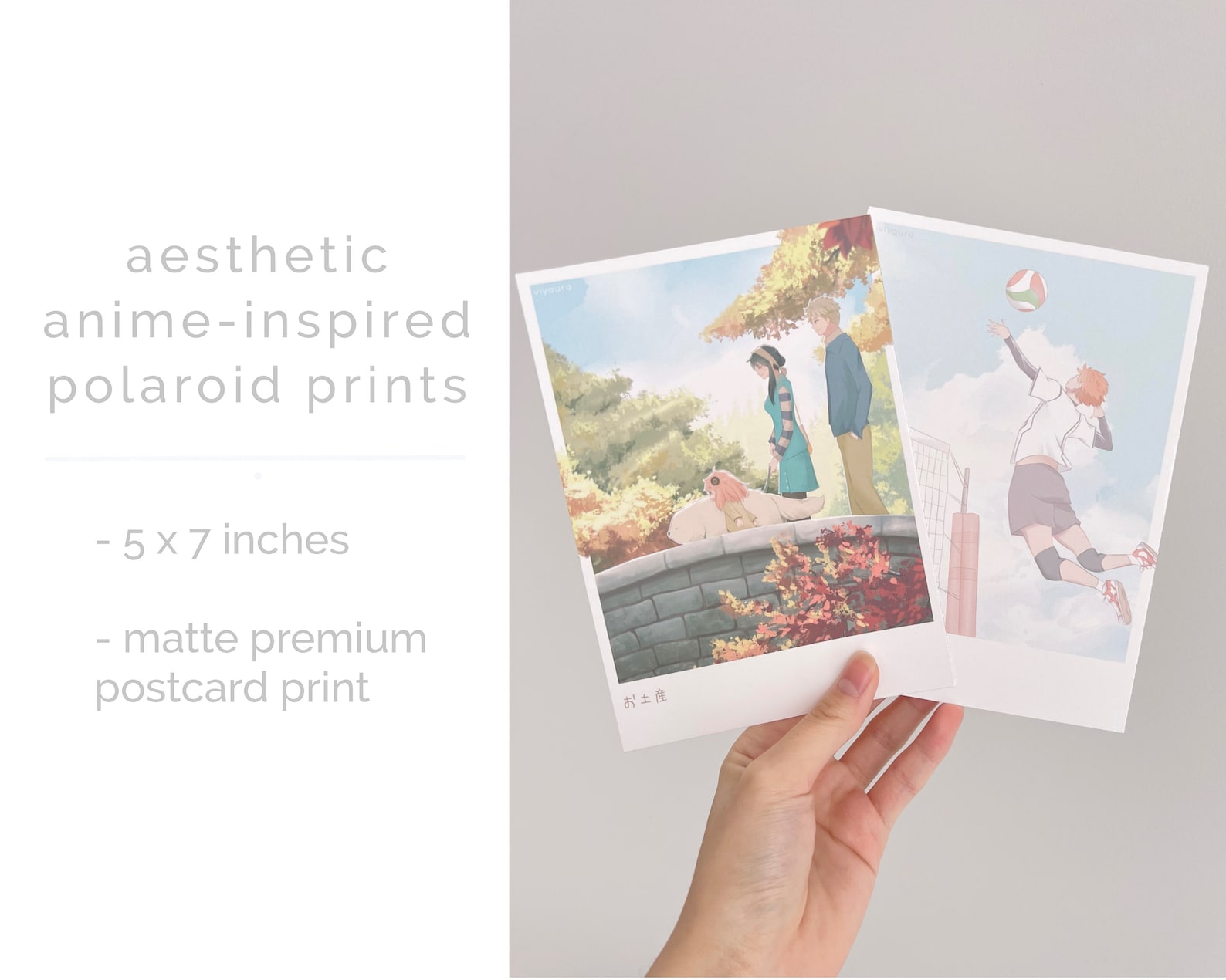 Aesthetic Anime Postcard Prints: Anime Prints Minimalist Art - Etsy