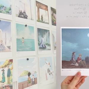 Aesthetic Anime Postcard Prints: Anime Prints, Minimalist Art Prints ...