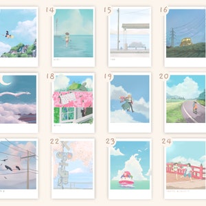 Aesthetic Anime Postcard Prints: Anime Prints, Minimalist Art Prints ...