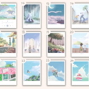 Aesthetic Anime Postcard Prints: Anime Prints, Minimalist Art Prints - Etsy