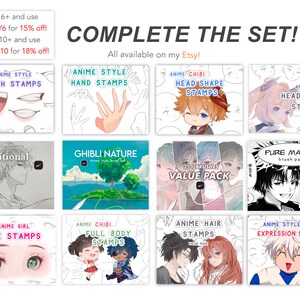 Soft Anime Style Procreate Brush Set Lineart and Color Brush - Etsy Canada