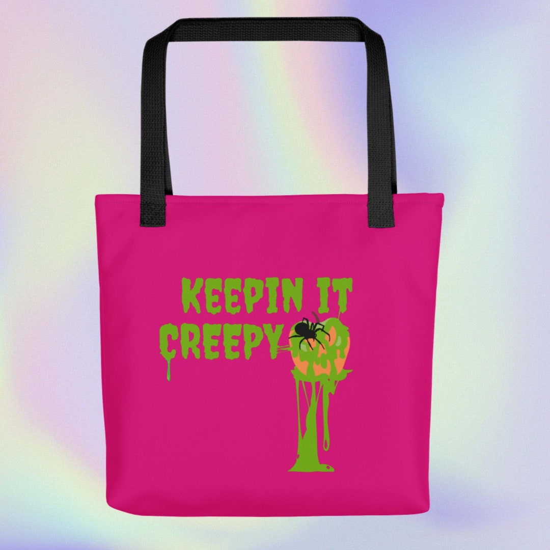 Cute Horror Tote Bag Keepin' It Creepy - Etsy