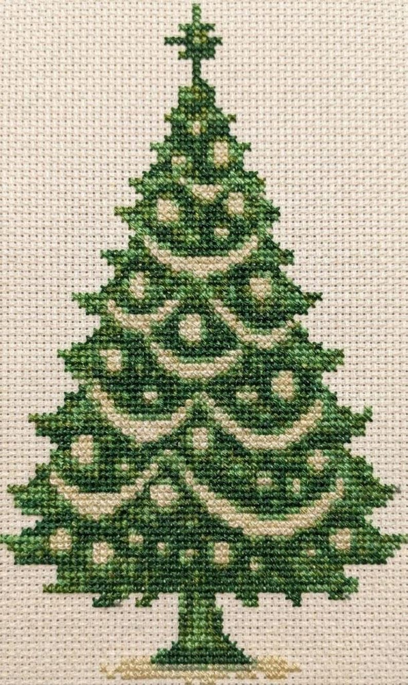 Festive Evergreen Tree Cross Stitch Pattern – (PDF Pattern) - Etsy