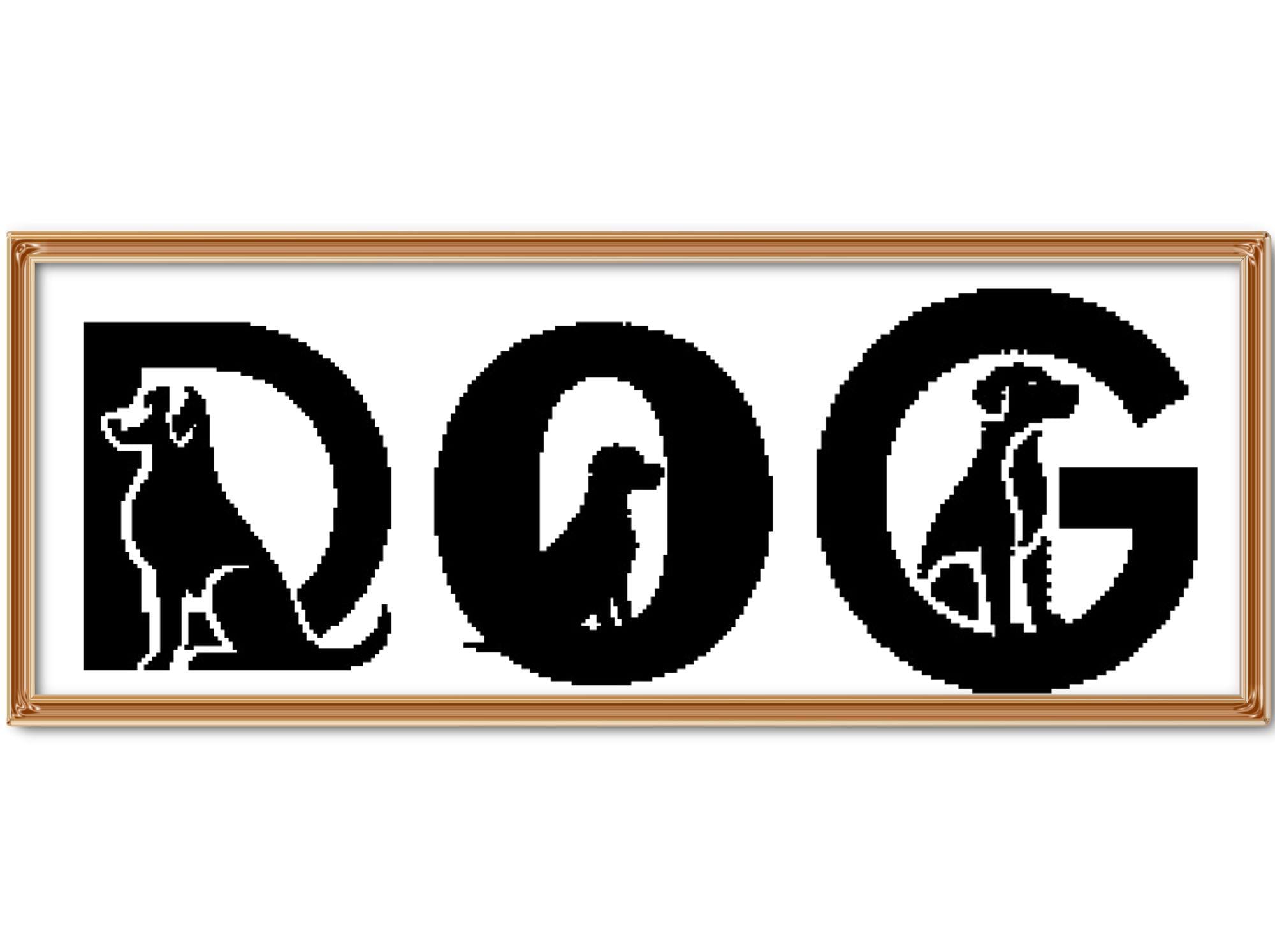 Set of 26 Puppy Letters, Full Alphabet Cross Modern Cross Stitch ...