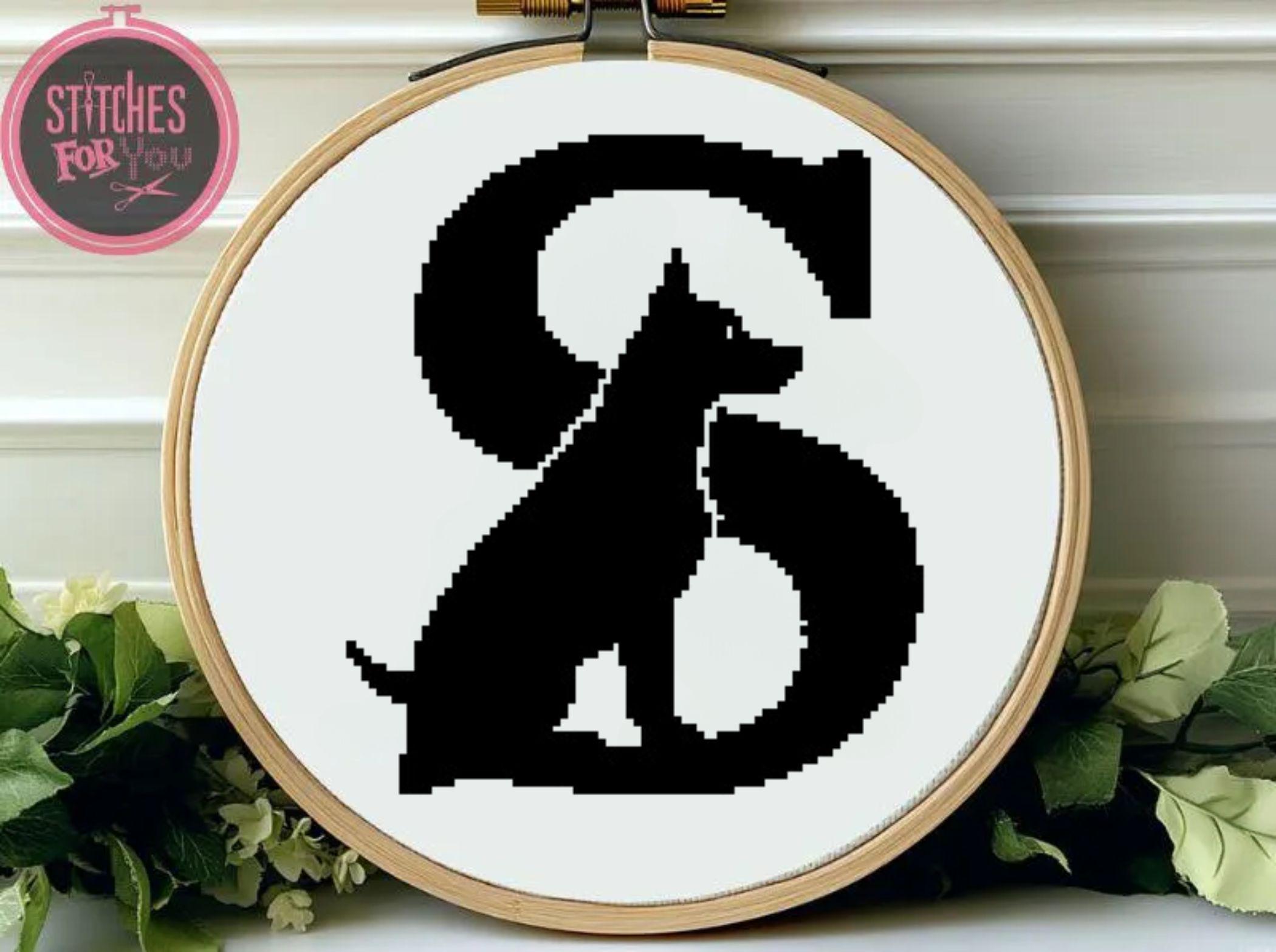 Set of 26 Puppy Letters, Full Alphabet Cross Modern Cross Stitch ...