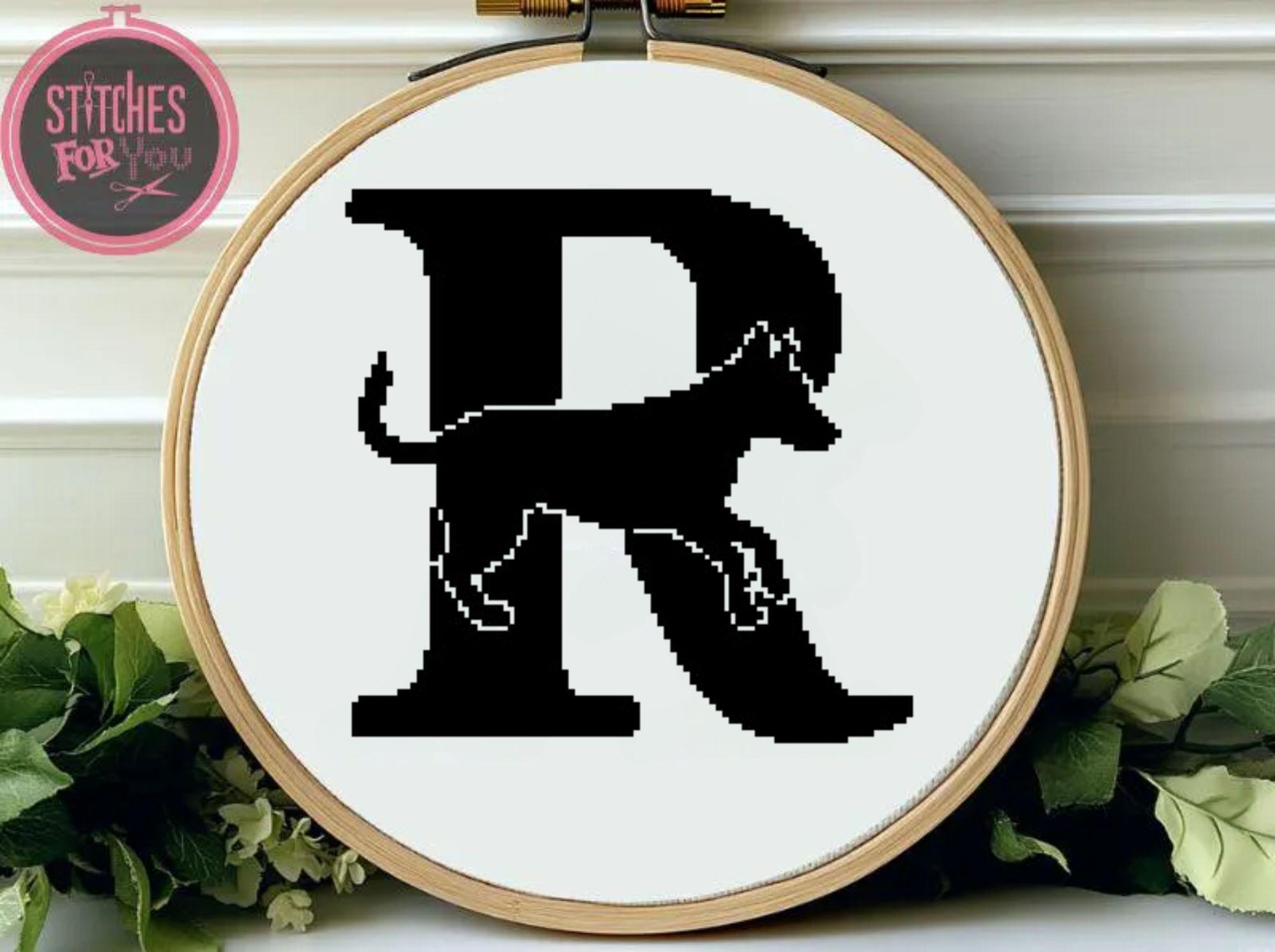 Set of 26 Puppy Letters, Full Alphabet Cross Modern Cross Stitch ...