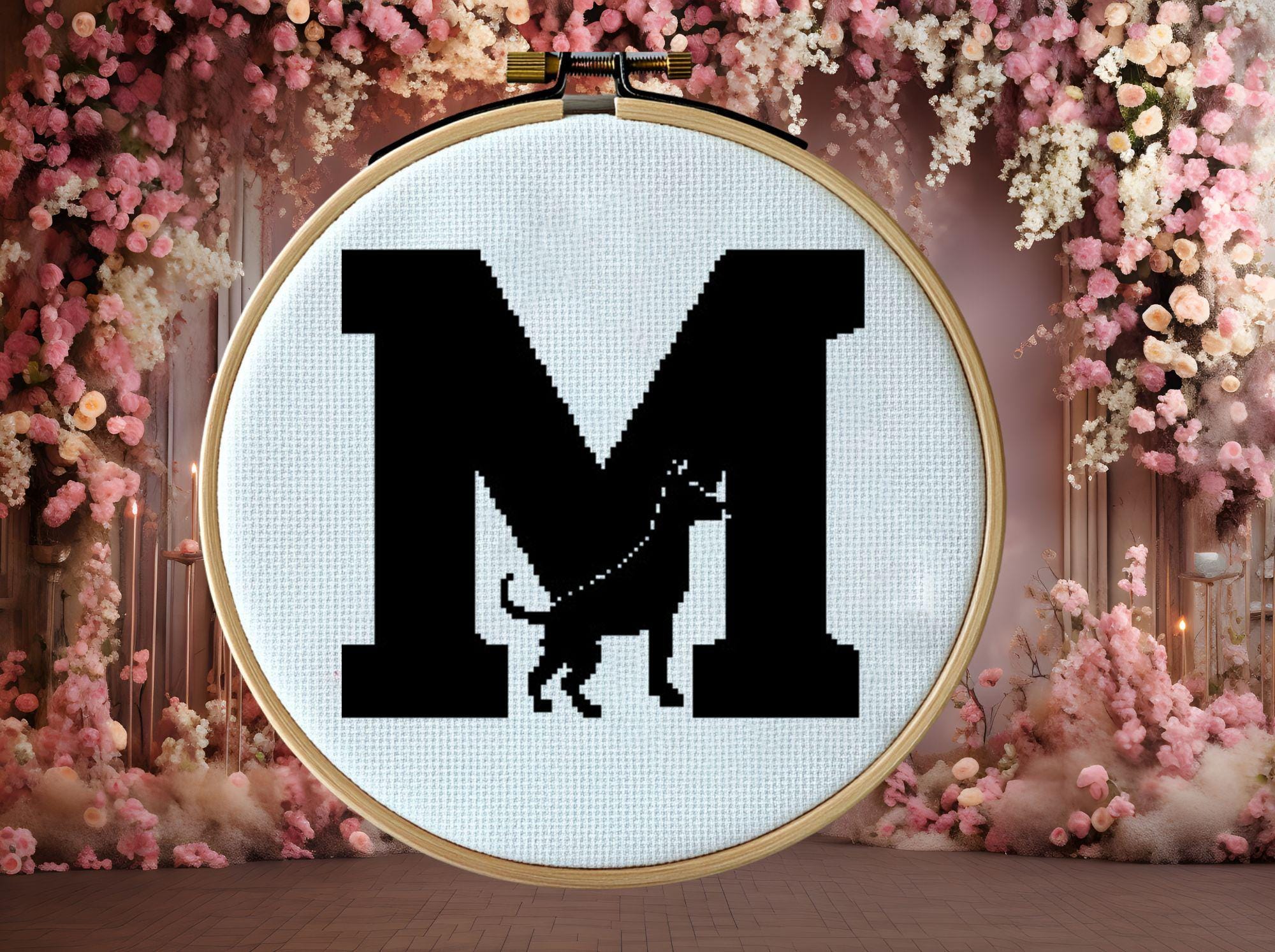 Set of 26 Puppy Letters, Full Alphabet Cross Modern Cross Stitch ...