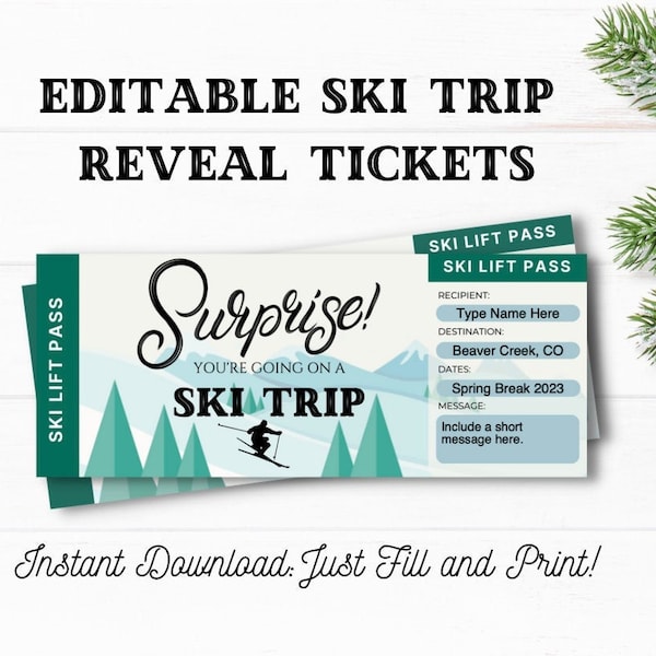 Lift Ticket - Etsy