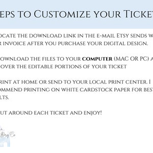 Editable Mickey on Ice Surprise Ticket INSTANT DOWNLOAD, Surprise Trip ...