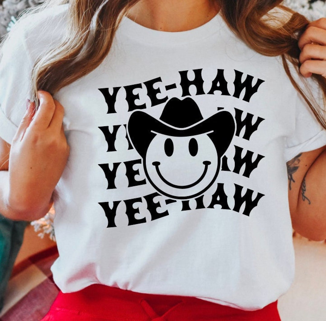 Yeehaw SVG | Cowboy Smiley Svg | Western | Country | Southern | Cowgirl ...