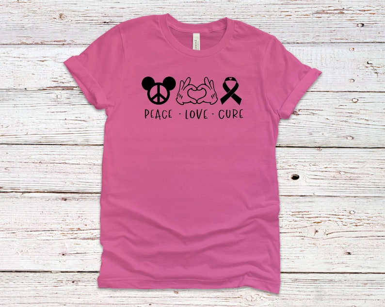 Peace Love Cure Mickey INSTANT DOWNLOAD Digital Design SVG for Cutting ...