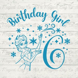 Elsa Birthday Girl 6th Birthday Queen Elsa Princess Birthday INSTANT ...