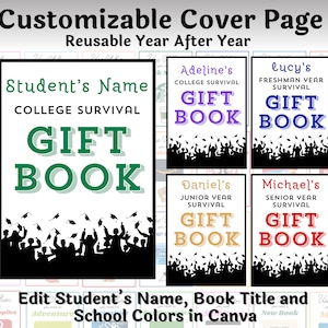 Editable College Survival Gift Card Book Gift for College Student Gift ...